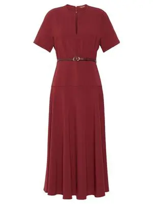 Max Mara Long Cady Dress - Ruby Colour