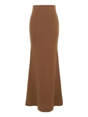 Max Mara Wool And Cashmere Yarn Skirt - Camel
