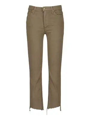 MOTHER Mother High-Waist Rascal Ankle Step Fray Jeans