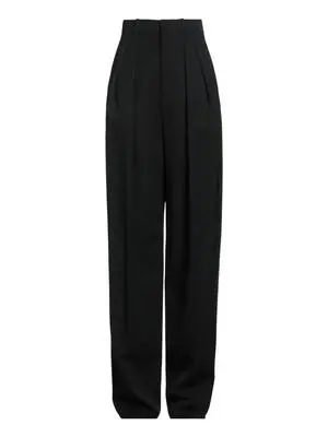 Saint Laurent Loose Wool Trousers - Black