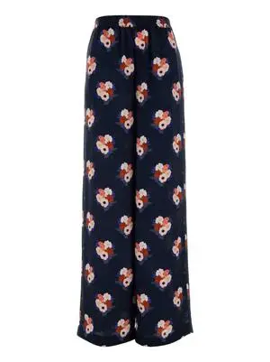 Fendi Printed Silk Wide-leg Pant - Multicolor