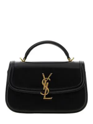 Saint Laurent Leather Mini Solferino Handbag - Black