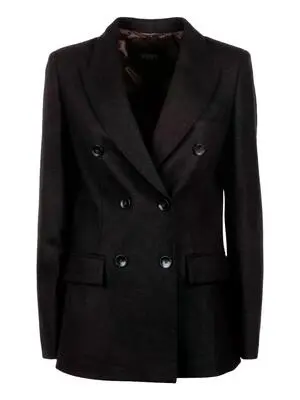 Seventy Double-breasted Jacket - Brown