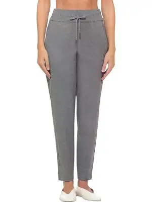 PANICALE Drawstring-waist Tapered Trousers - Grey