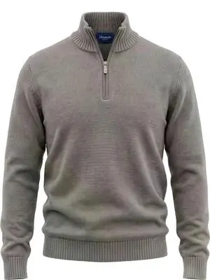 DRUMOHR Quarter-zip Sweater Grey