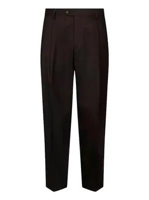 BRIGLIA 1949 Pleated Tailored Trousers - Brown