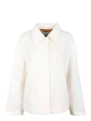 VICARIO CINQUE Bouclé-textured Collar Coat