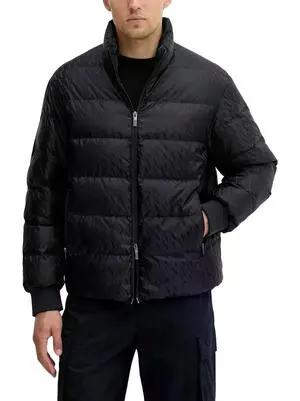 Armani Exchange Logo-print Puffer Jacket Black