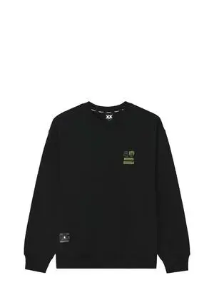 FINGERCROXX Patch-detail Crew-neck Sweater Black