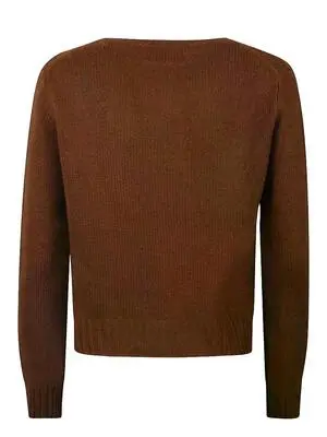 BEYOU Fine-knit Sweater - Brown