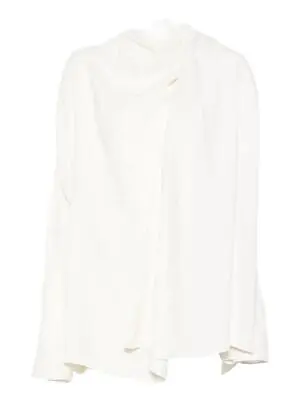TOTEME Draped Cady Blouse - Neutrals
