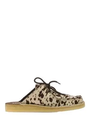 Clarks Dsrtnomad Cow-print Mules - Neutrals
