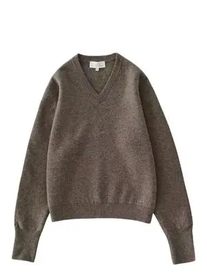 Studio Nicholson Loch V-neck Sweater - Brown