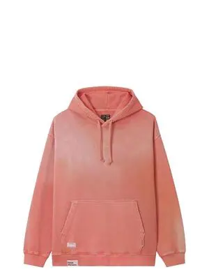 Izzue Distressed-effect Logo-patch Hoodie - Orange