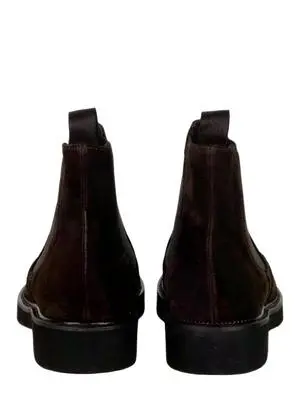 FRANCO FEDELE Brogue Chelsea Boots - Brown