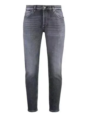 DONDUP Faded-effect Whiskered Jeans - Grey