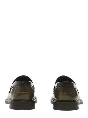 Filling Pieces Brushed Leather Loafers - Grey