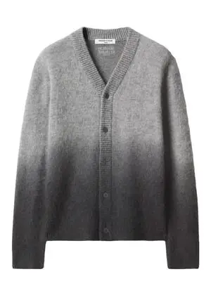 Maison Kitsuné Ombré-effect V-neck Cardigan - Grey