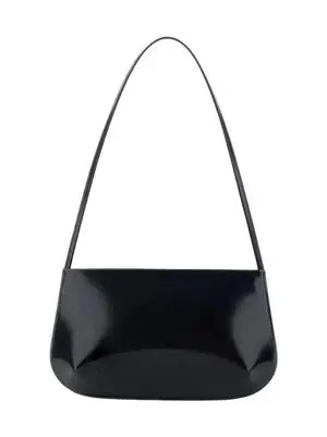FANE Bra Leather Shoulder Bag - Black
