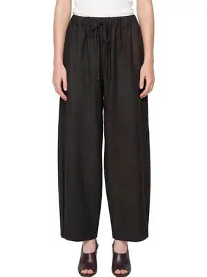 Antonelli Firenze San Lorenzo Drawstring Wide-leg Trousers - Brown