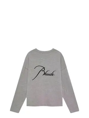 Rhude Classique Reverse Long-sleeve T-shirt - Grey