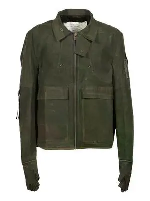 UNDER THE SIGN Phantom Patchwork Gloved Jacket - Green