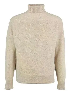 TOD'S Herringbone Turtleneck - Neutrals