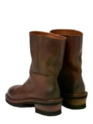 Marsèll Burnished Leather Boots - Brown
