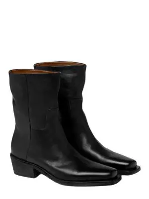 MARSÈLL Square-toe Leather Boots