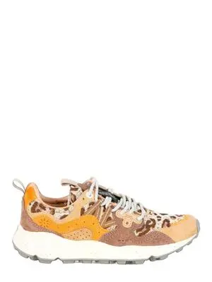 FLOWER MOUNTAIN Yamano 3 Leopard-print Sneakers Orange