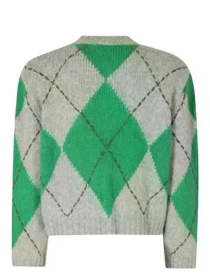 BALLANTYNE Argyle-knit Sweater - Green