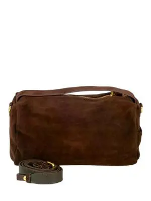 Ermanno Scervino Suede Shoulder Bag - Brown