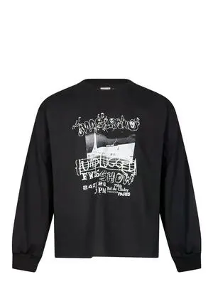MAGLIANO Unplugged Show Fw26 Paris Long-sleeve T-shirt - Black