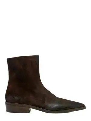 Marsèll Burnished Leather Boots - Brown