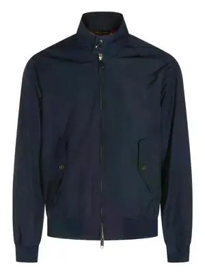 BARACUTA Funnel-neck Zip-up Jacket - Blue