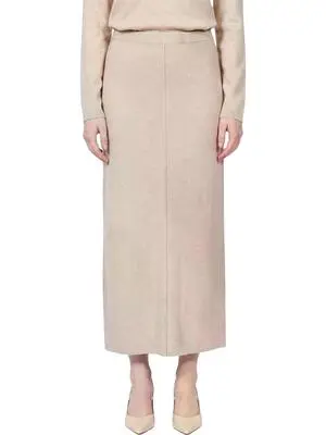 Antonelli Firenze Florida Ribbed-trim Pencil Skirt - Neutrals