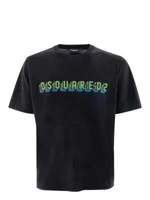 Dsquared2 Logo-print Cotton T-shirt - Black