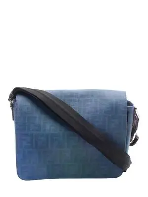 Fendi 2010-2026 Zucca Crossbody Bag - Blue