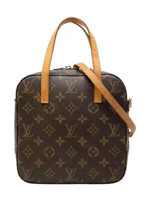 LOUIS VUITTON 2002 Monogram Spontini Satchel - Brown