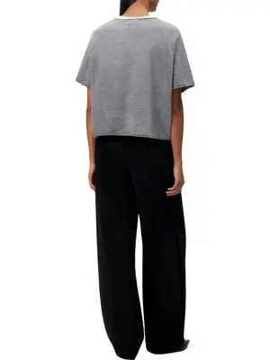 DRYKORN Short-sleeve Cashmere Top - Grey