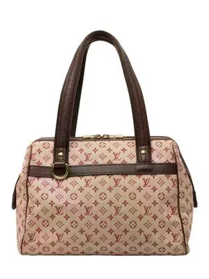 LOUIS VUITTON 2001 Monogram Mini Lin Josephine Pm Handbag - Red