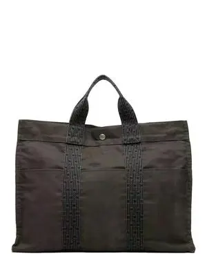 Hermès 1990-2010 Canvas Herline Mm Tote Bag - Grey