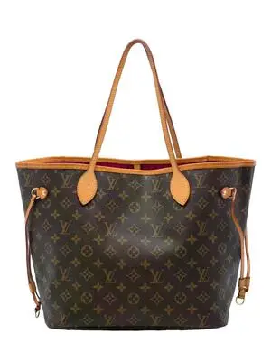 LOUIS VUITTON 2017 Monogram Neverfull Mm Tote Bag - Brown