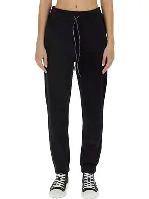 VIVIENNE WESTWOOD Spray-print Orb Track Pants - Black