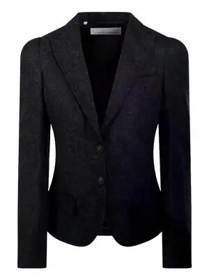 7 For All Mankind Single-breasted Peaked-lapel Blazer - Grey