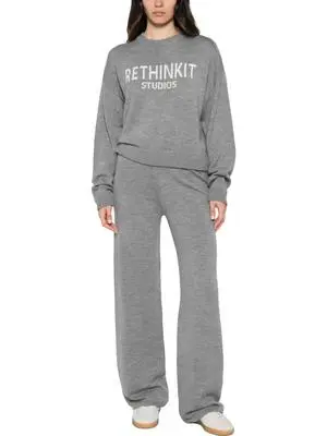 RETHINKIT STUDIOS Logo-detail Track Pants - Grey