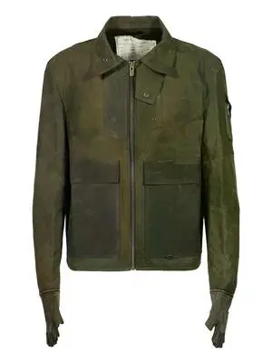UNDER THE SIGN Phantom Patchwork Gloved Jacket - Green