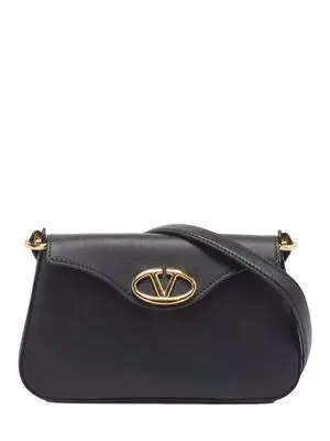 Valentino Garavani Vlogo Flap Shoulder Bag - Black