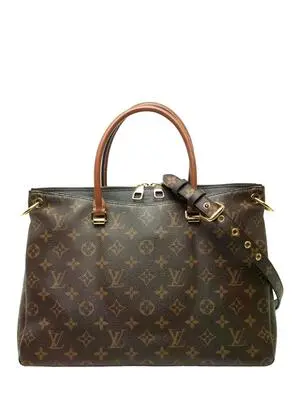 LOUIS VUITTON 2014 Monogram Pallas Mm Satchel - Brown