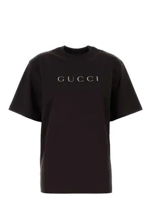 Gucci Dark Cotton Oversize T-shirt - Multicolor
